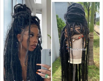 Distressed Faux Locs Wig | Etsy