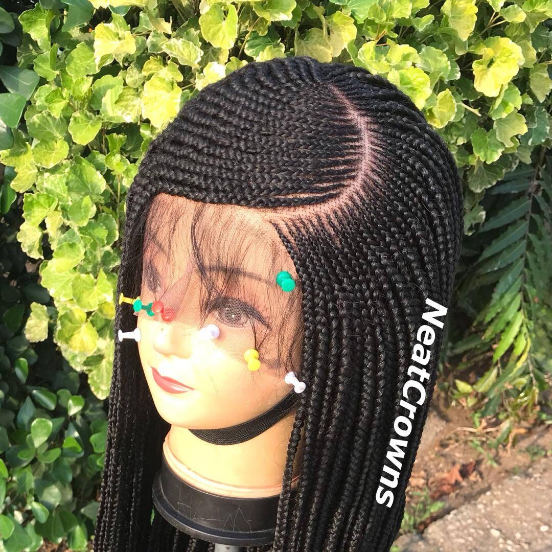 Ready to ship Cornrows wig cornrow wigs braided wig box braids | Etsy