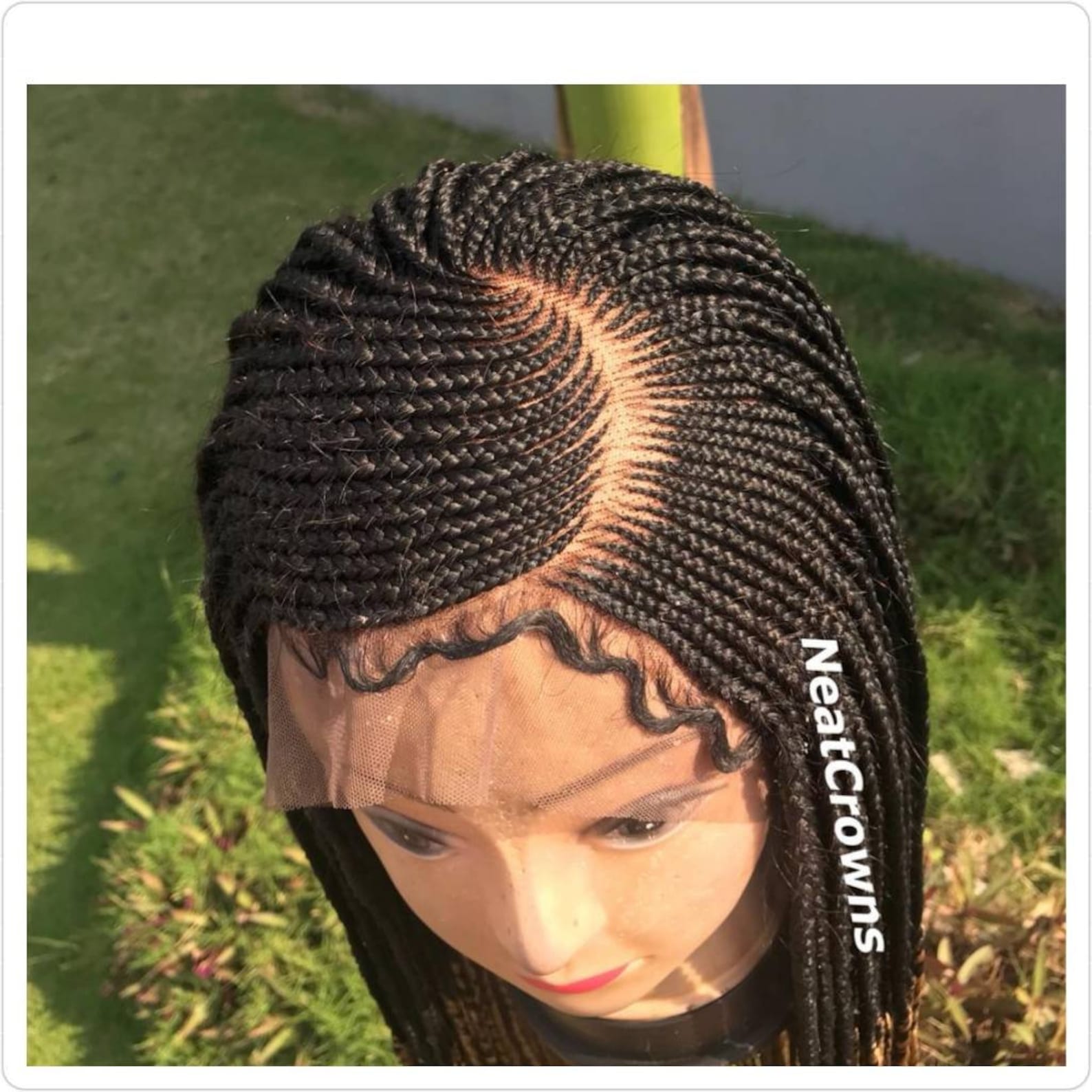 READY TO SHIP Cornrows Wig Cornrow Wigs Braided Tribal Wig Box | Etsy