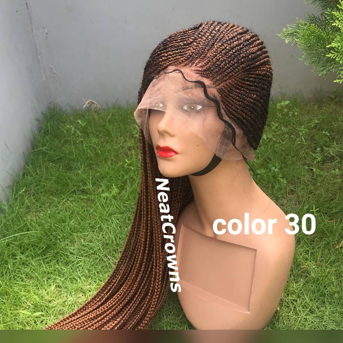 Cornrows Wig Cornrow Wigs Braided Wig Box Braids Wig Knotless | Etsy