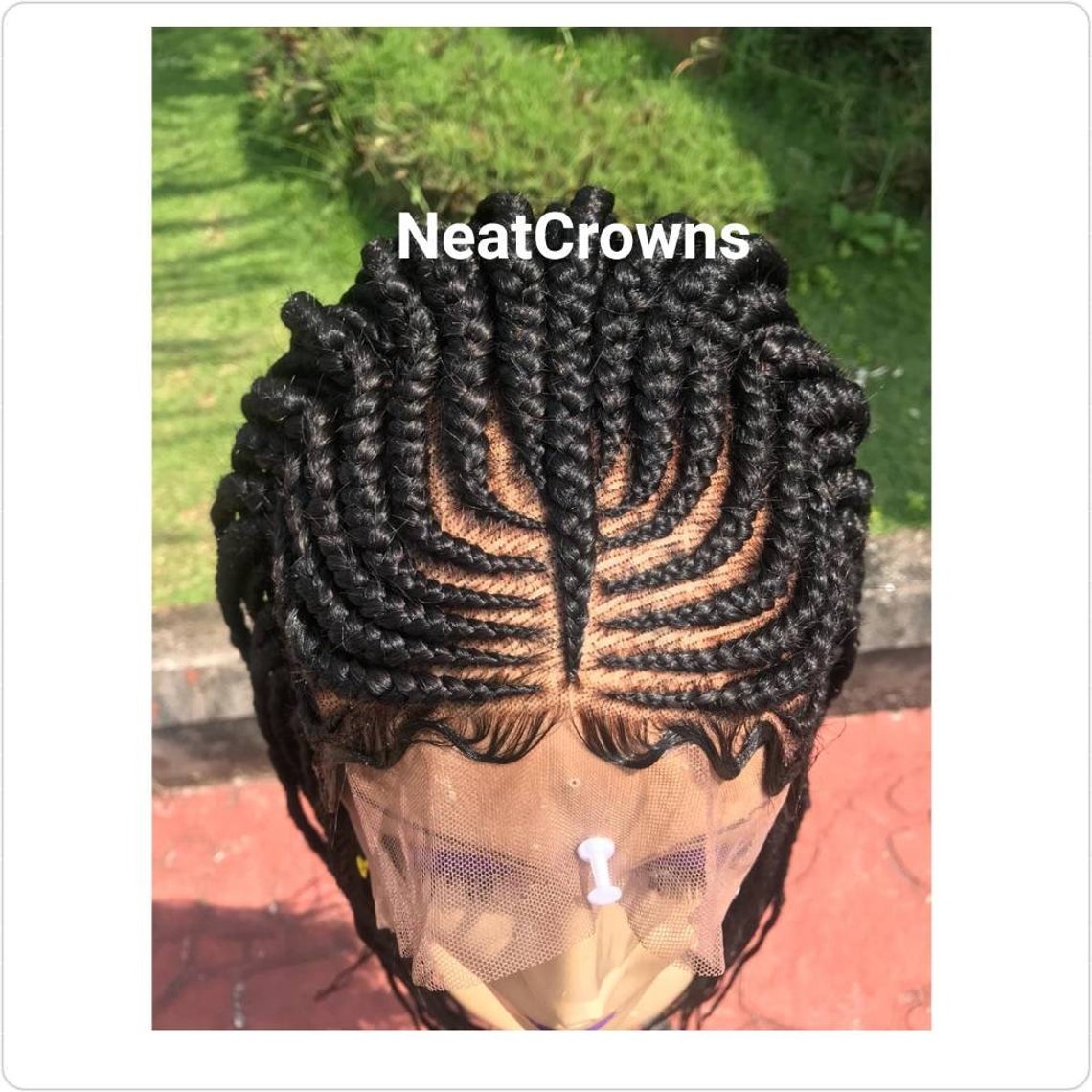 Cornrows Wig Tribal Braids Cornrow Wigs Knotless Braids Box - Etsy