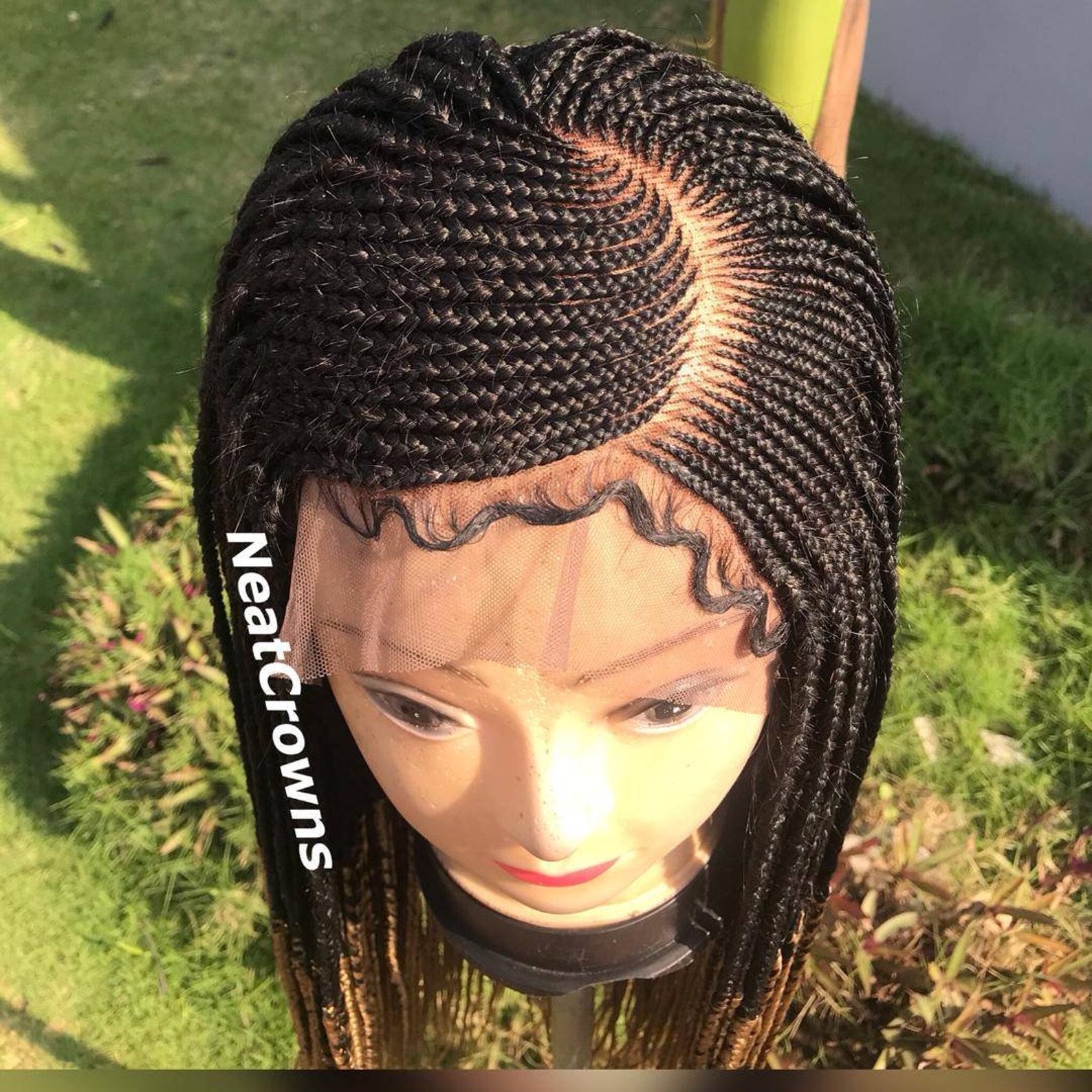 READY TO SHIP Cornrows Wig Cornrow Wigs Braided Tribal Wig Box | Etsy