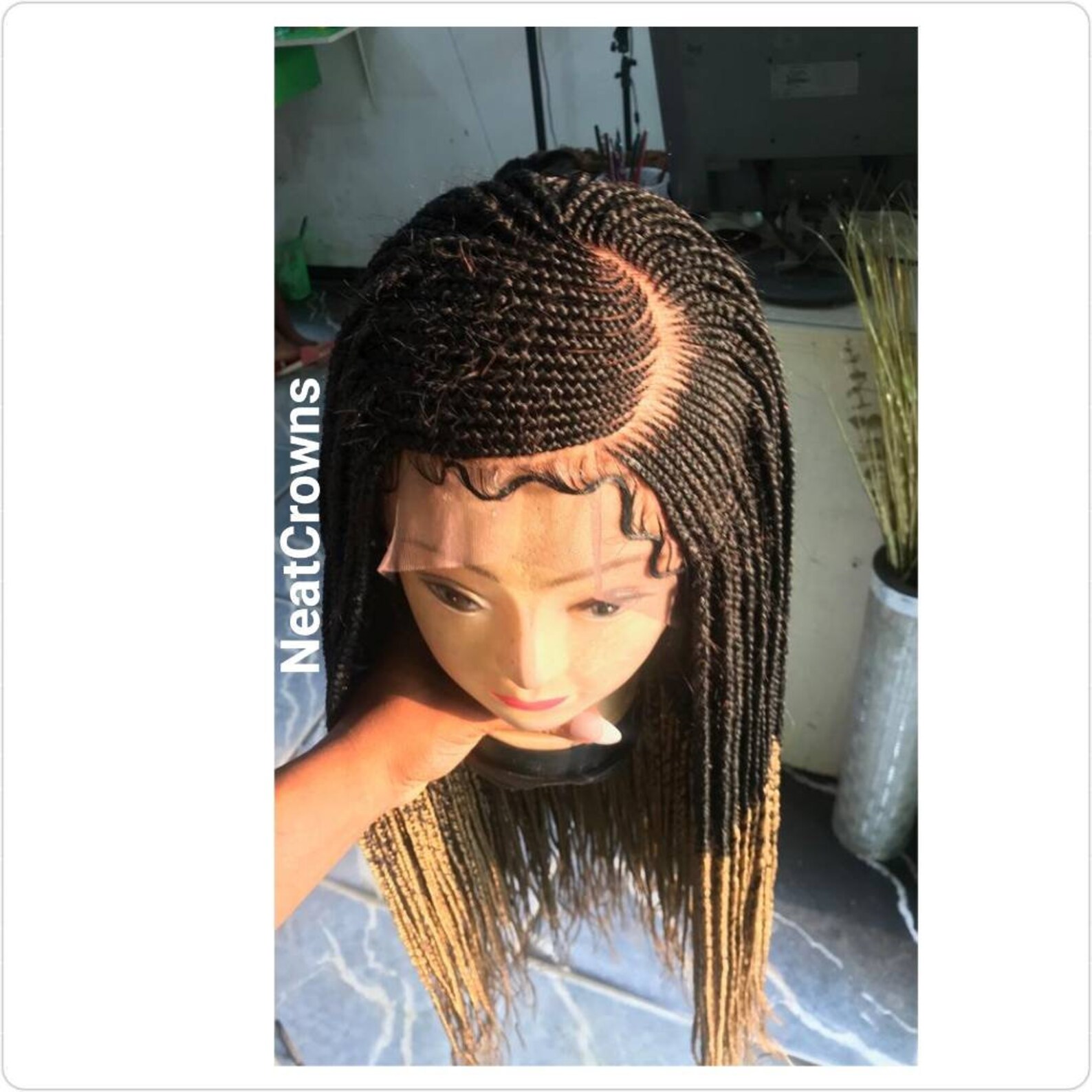 READY TO SHIP Cornrows Wig Cornrow Wigs Braided Tribal Wig Box - Etsy