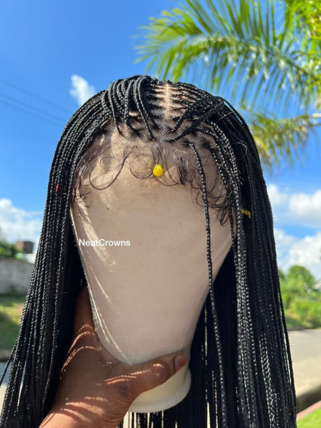 Micro Braids Box Braid Wig for Black Women Cornrows Cornrow Wigs Faux ...