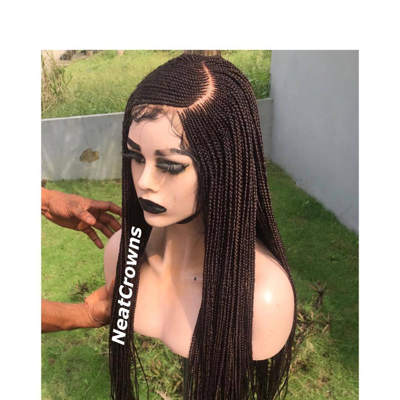 READY TO SHIP Cornrows Wig Cornrow Wigs Braided Tribal Wig Box - Etsy