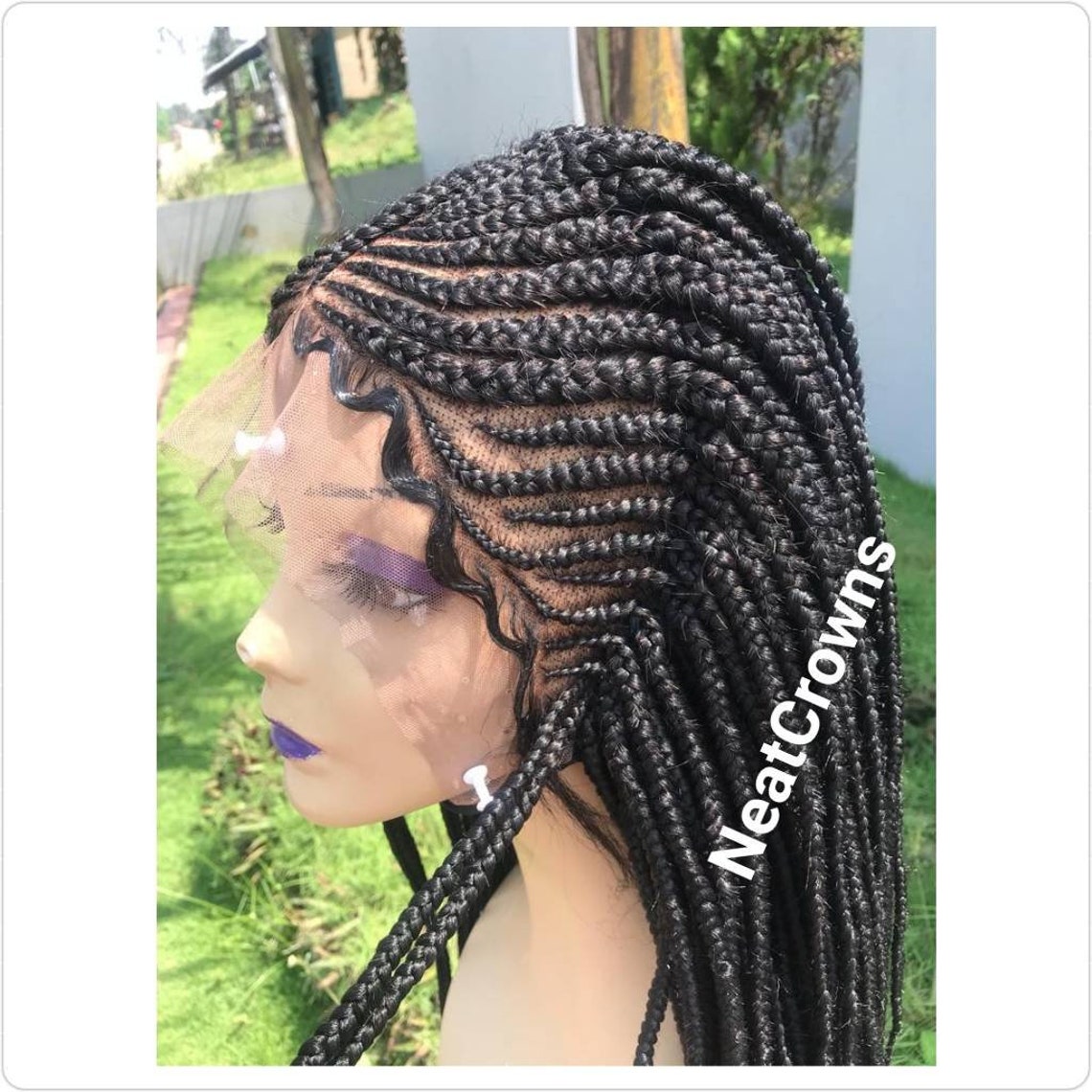 Cornrows Wig Tribal Braids Cornrow Wigs Knotless Braids Box - Etsy