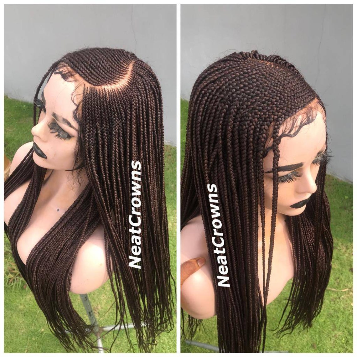 READY TO SHIP Cornrows Wig Cornrow Wigs Braided Tribal Wig Box - Etsy