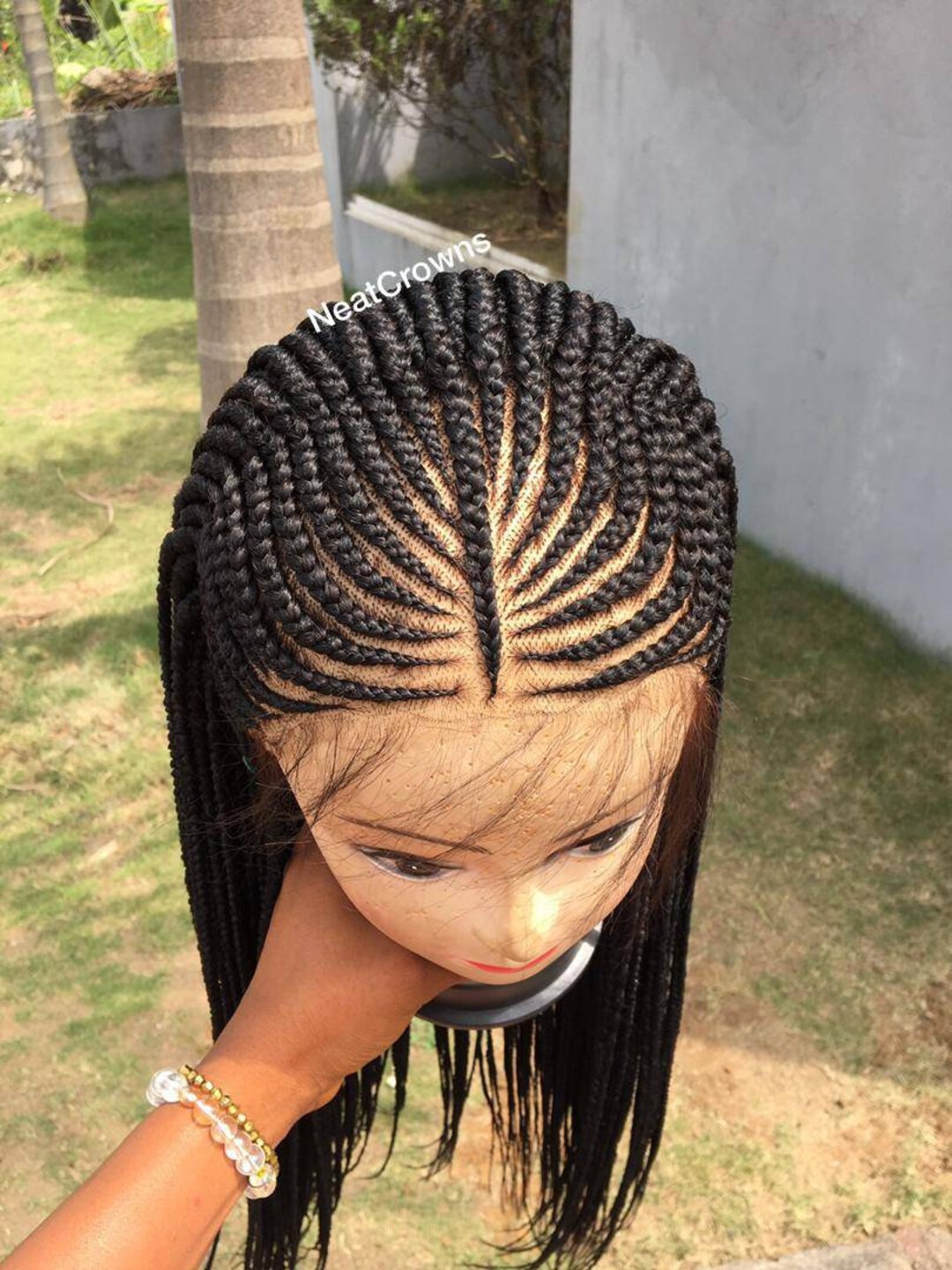 Cornrows Wig Tribal Braids Cornrow Wigs Knotless Braids Box Braids ...