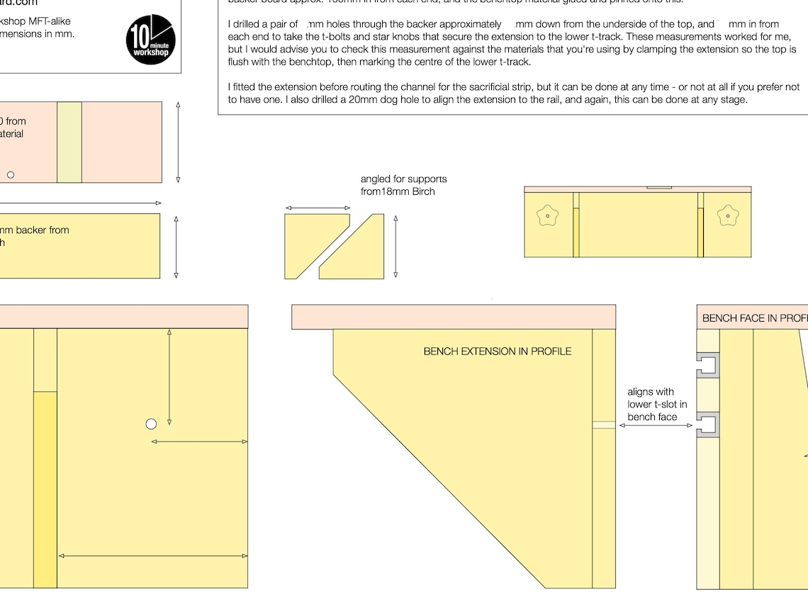 Plans for a DIY MFT or Multifunction Table Workbench as Seen - Etsy UK