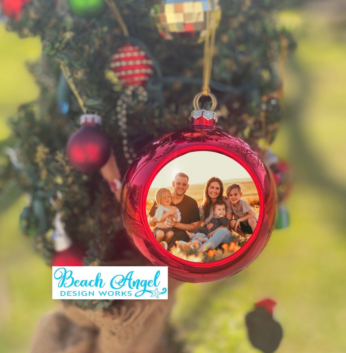 Personalized Ornament Photo ornament round ball shatterproof | Etsy