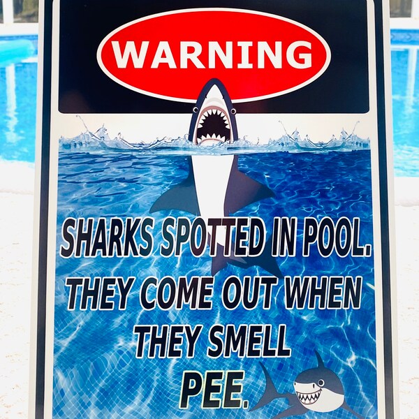 Funny Pool Signs - Etsy