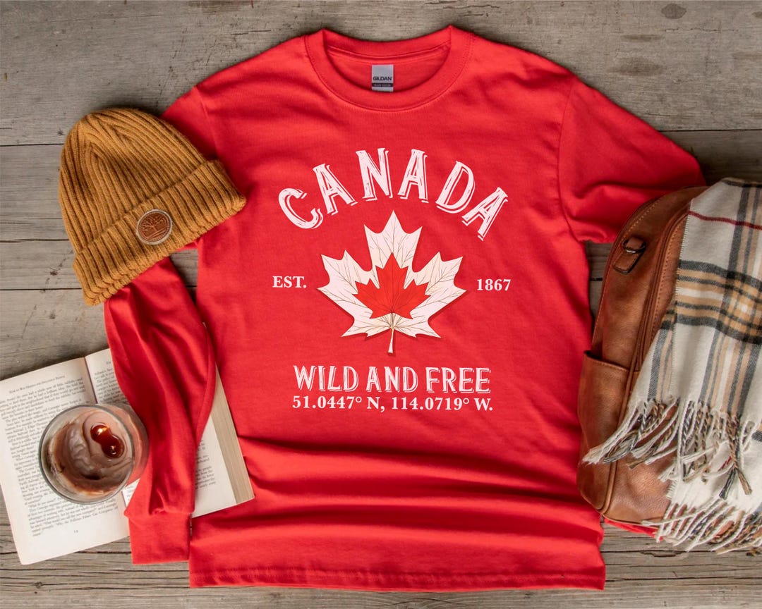 Custom Canadian Tshirt for Travel, Oh Canada Gift, Shirt for Canada Day ...
