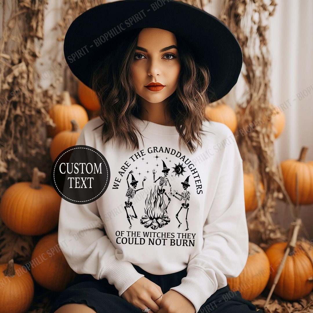 Dancing Skeleton Witch Sweater for Halloween, We Are the Granddaughters ...