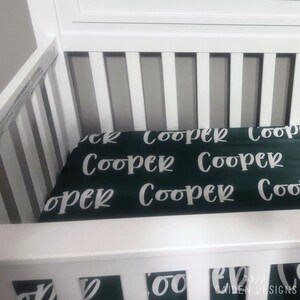 Heart Personalized Crib Sheet | Fitted Crib Sheet | Crib Fitted Sheet ...