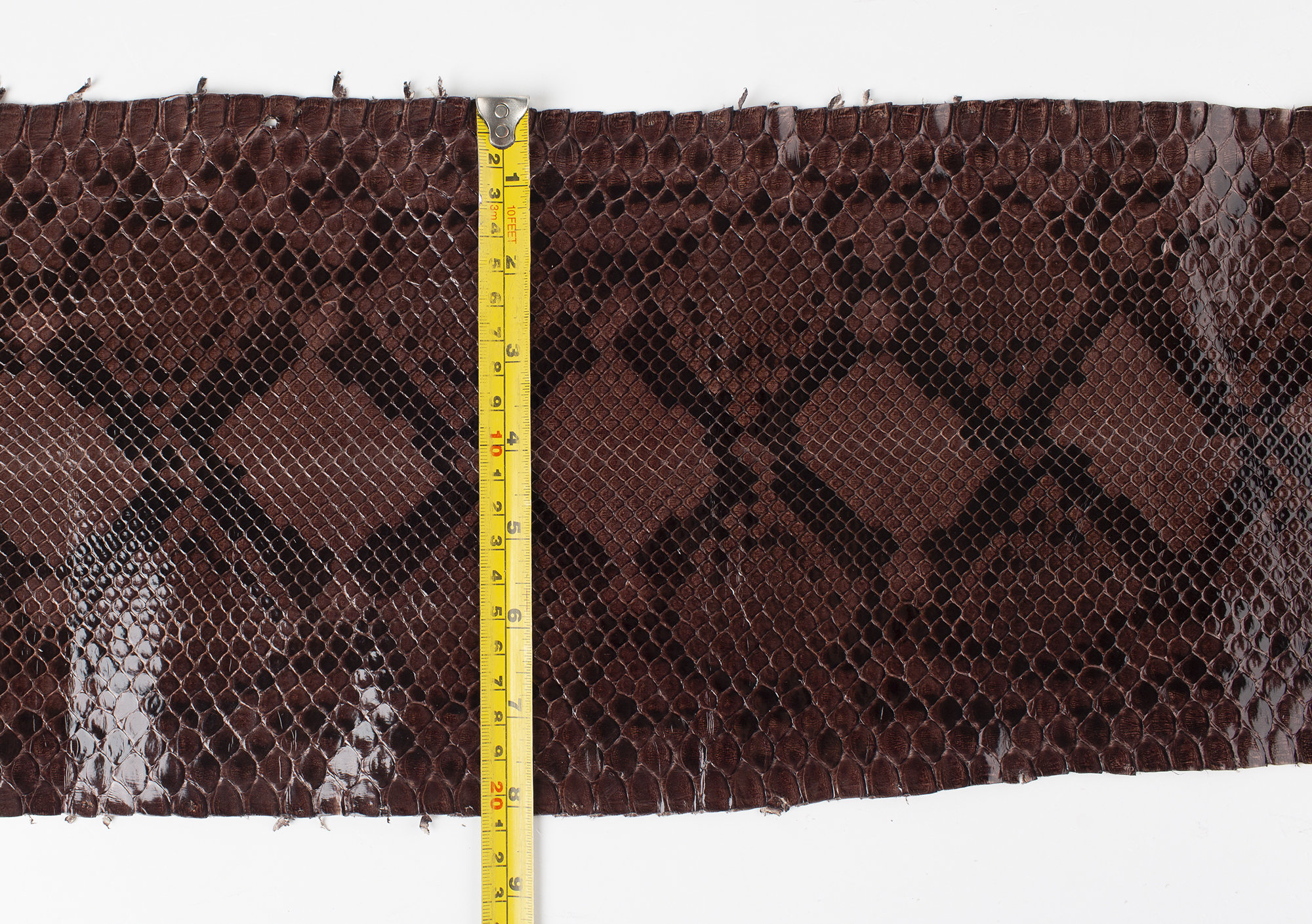 Brown Print ITALIAN Genuine SNAKE AYERS non Cites Leather - Etsy UK