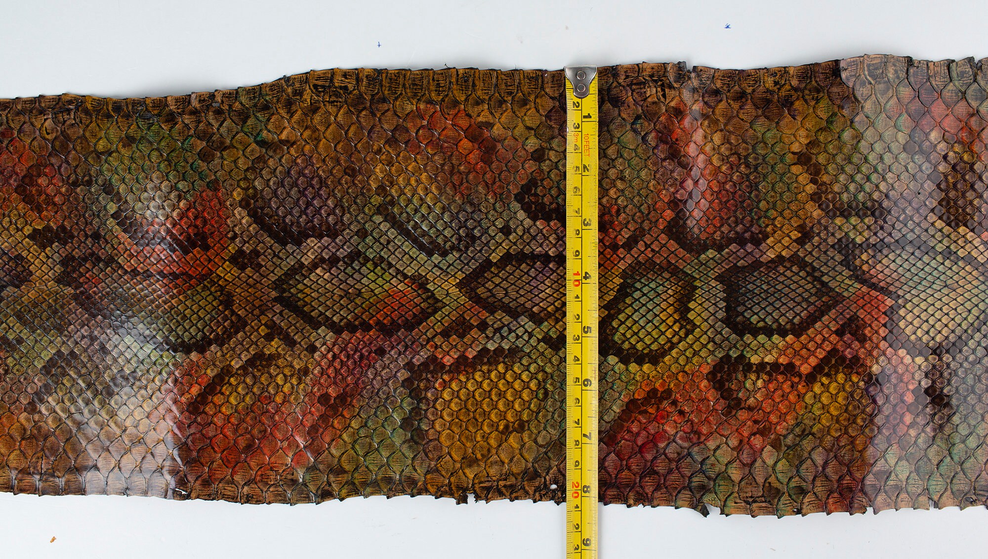 Brown/red/oliva Print ITALIAN Genuine SNAKE AYERS non Cites Leather ...