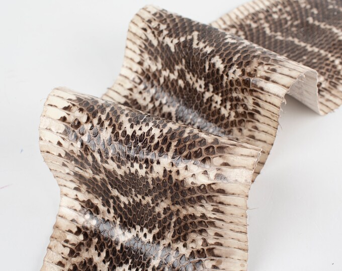 Black/white Print ITALIAN Genuine SNAKE AYERS (non Cites) Leather ...