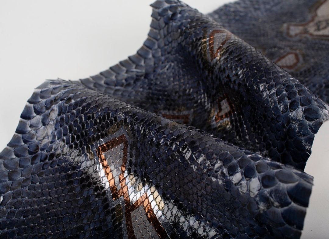 Blue/gold/silver (glossy in a Combination With Foil) Print ITALIAN ...