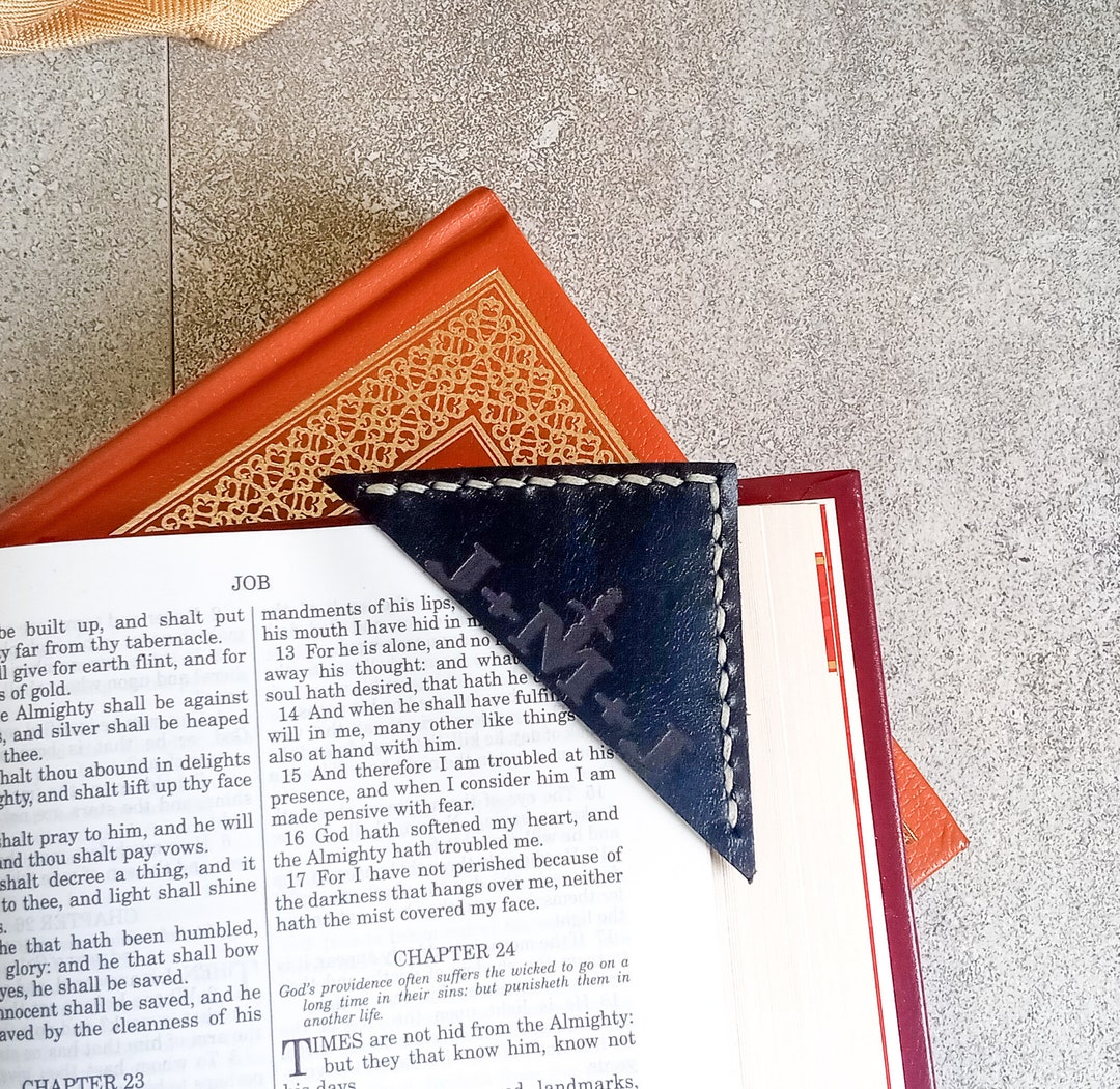 Catholic Leather Jesus Mary Joseph Roman Dagger Corner Bookmark for ...