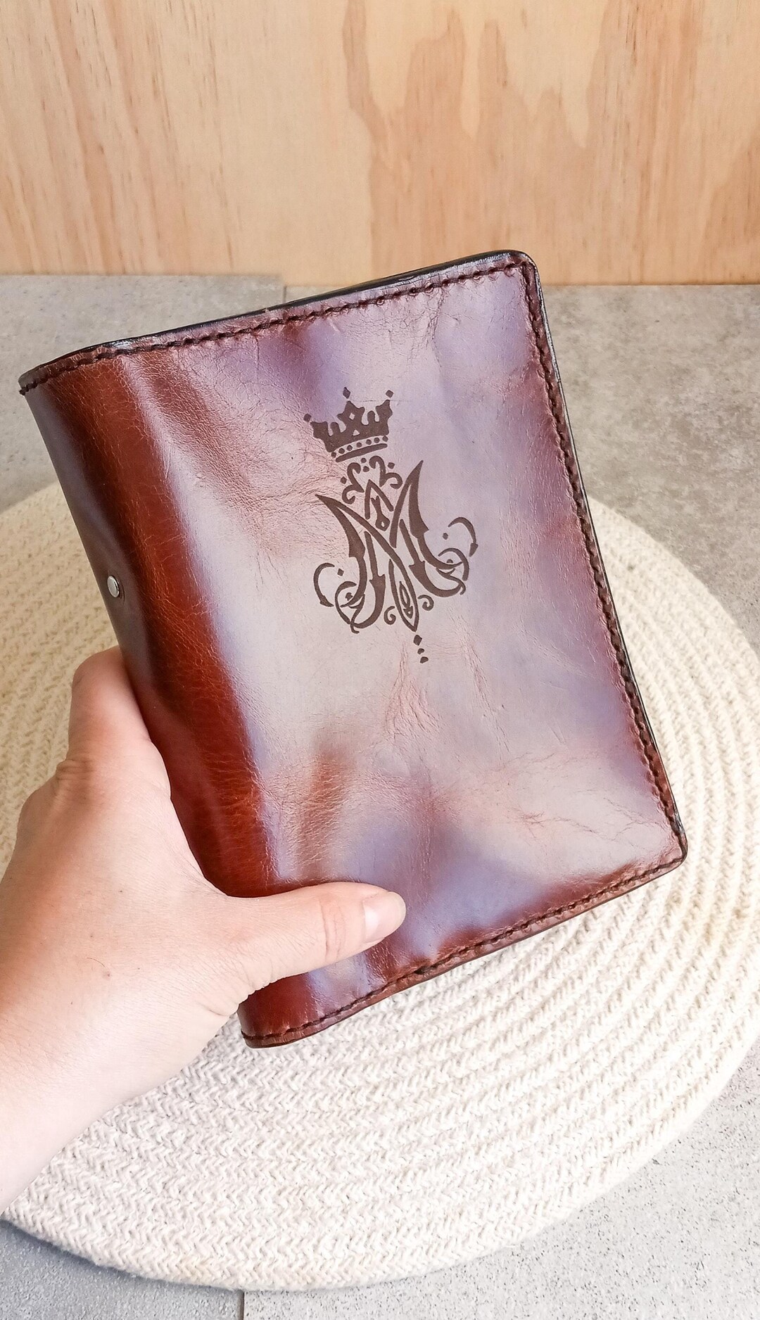 1945 St. Andrews Missal Cover Red Brown Leather, Catholic Cover ...