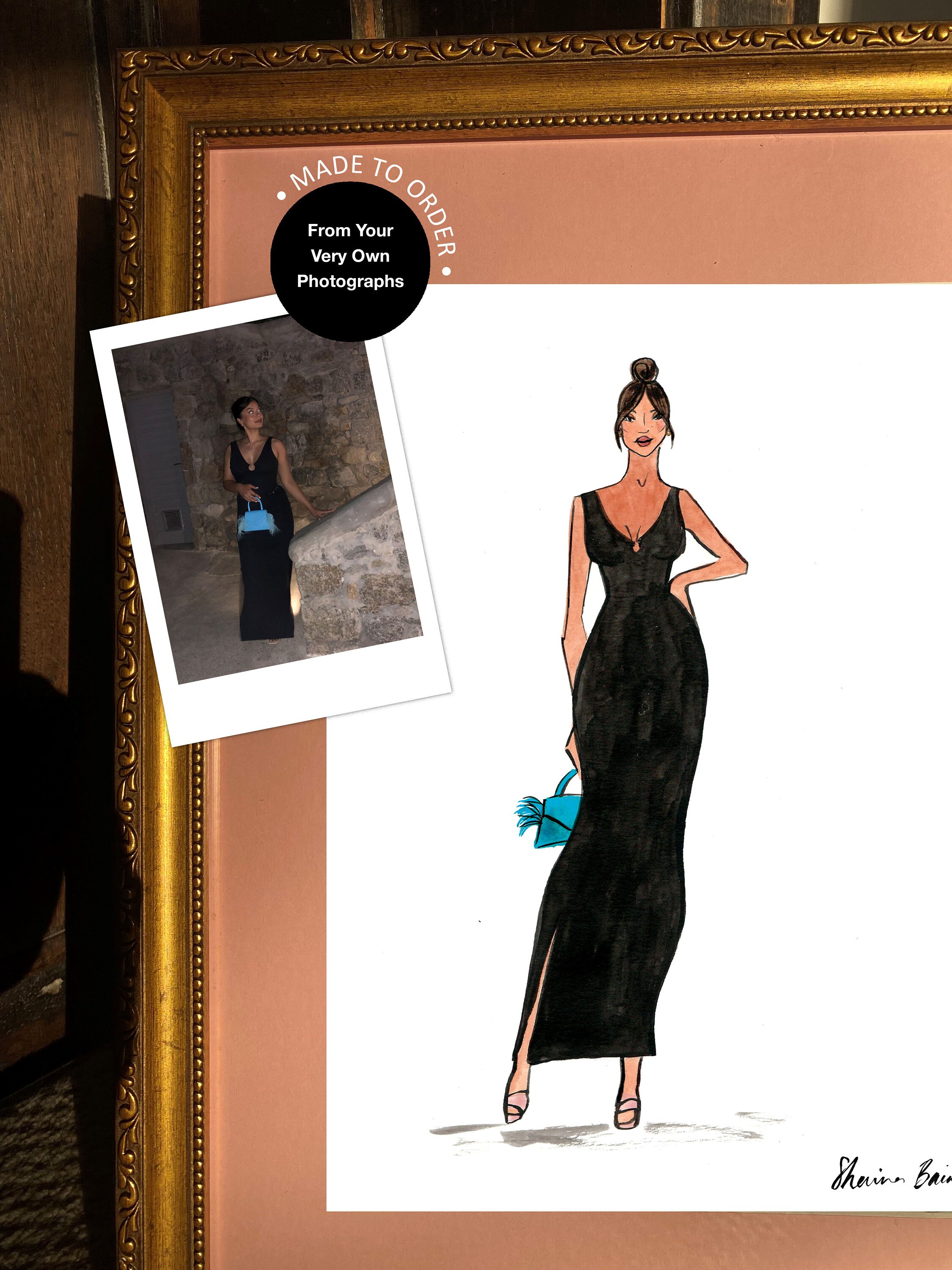 Fully Customizable Fashion Illustration | Gifts for Her | Personalized ...