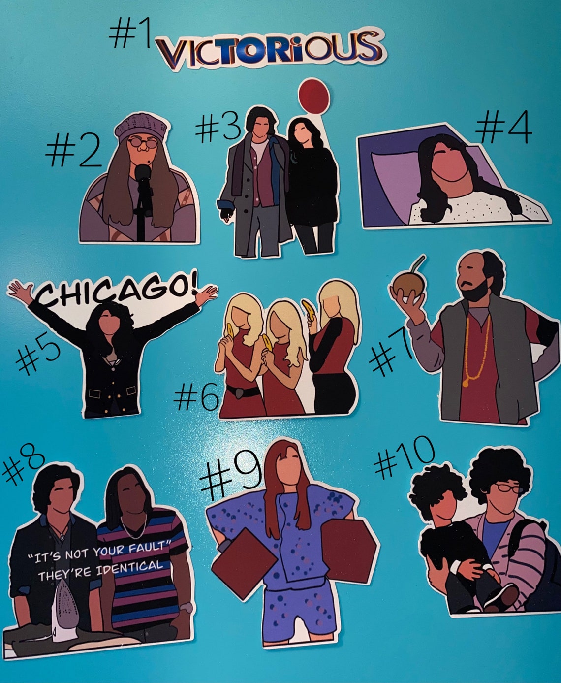 Victorious Sticker Pack 10 Nickelodeon Stickers .matte - Etsy