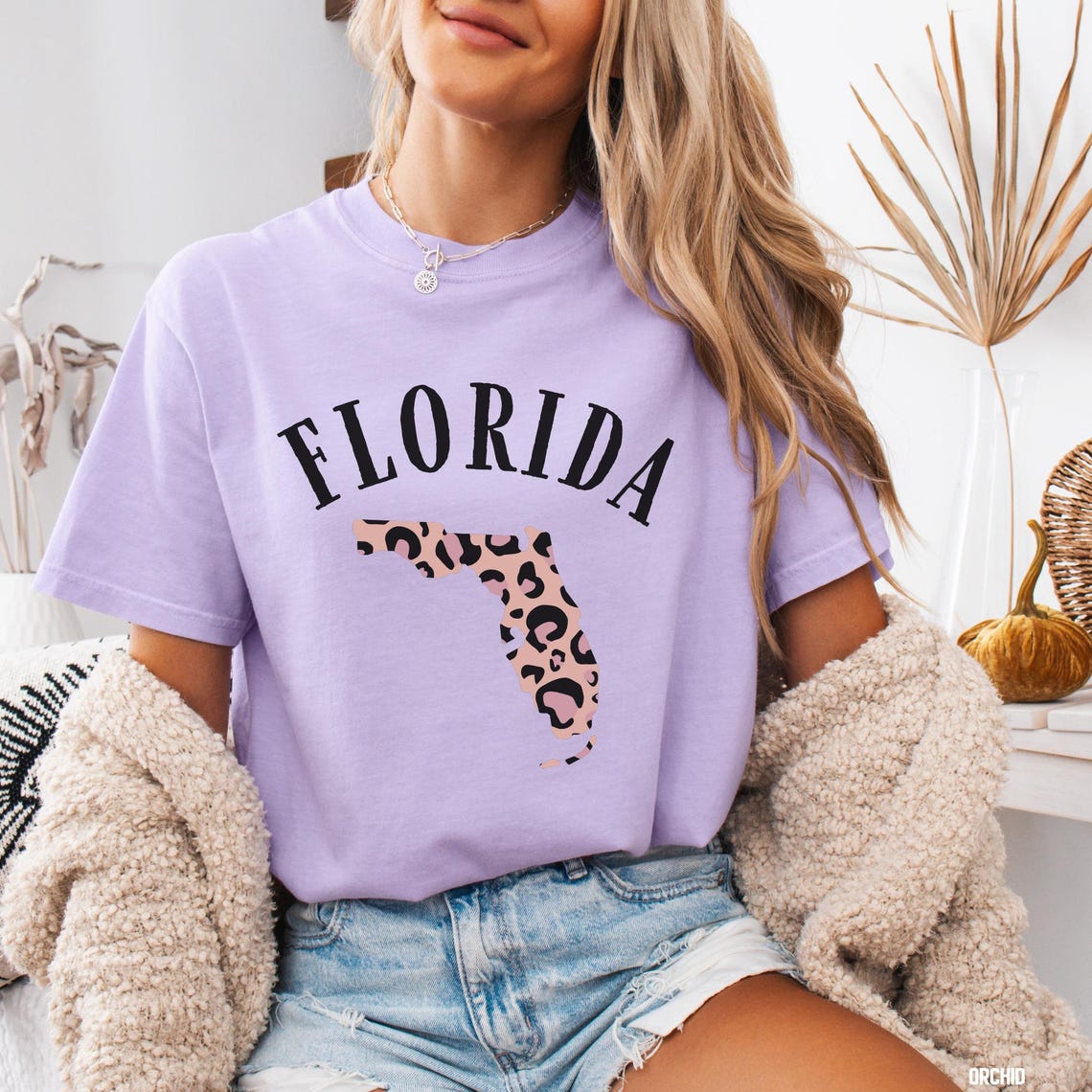 Florida Leopard Print T-shirt| Florida State Shirt| Florida Travel ...