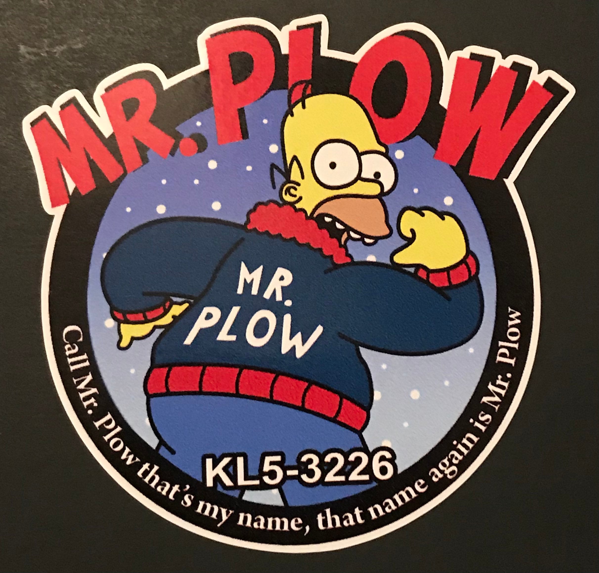 Mr Plow 4” Vinyl Decal Full Color Water / Weather Resistant Sticker. - Etsy