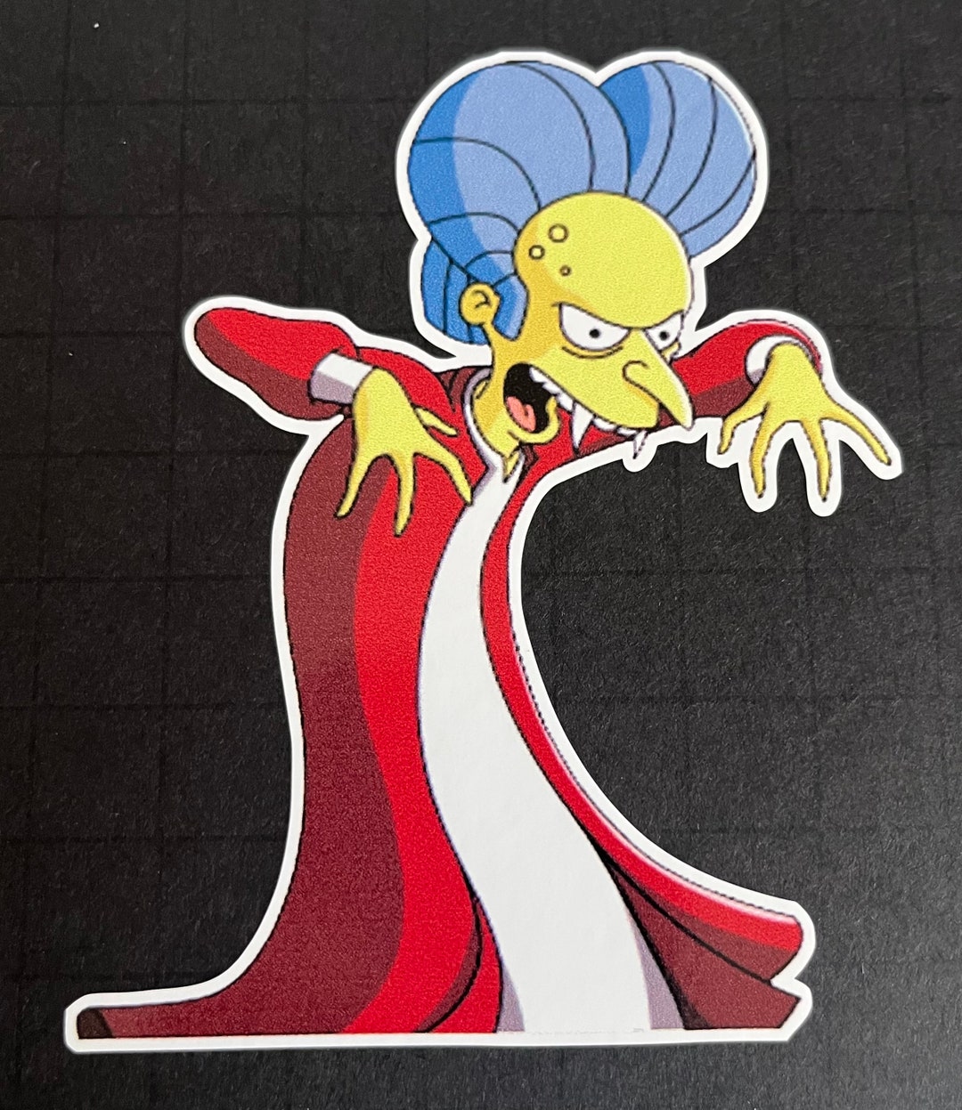 Dracula Burns 4x3” Die-cut Vinyl Decal Sticker Weather / Water Proof - Etsy