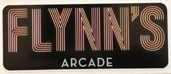 FLYNNS ARCADE 5X2 IN Full Color Die-cut Vinyl Decal Sticker | Etsy