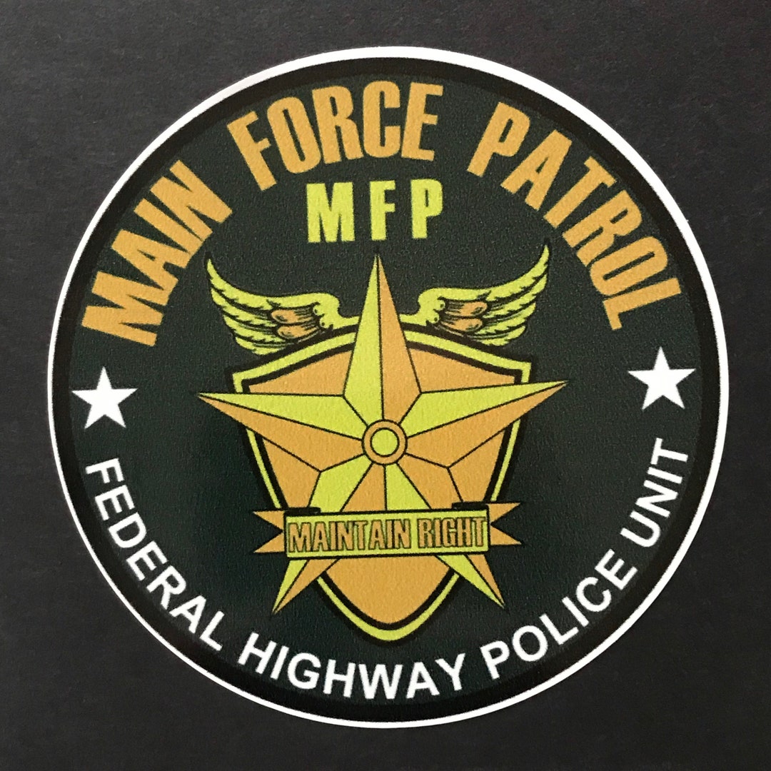 Main Force Patrol Logo 4” Color Vinyl Decal Water / Weather Resistant ...