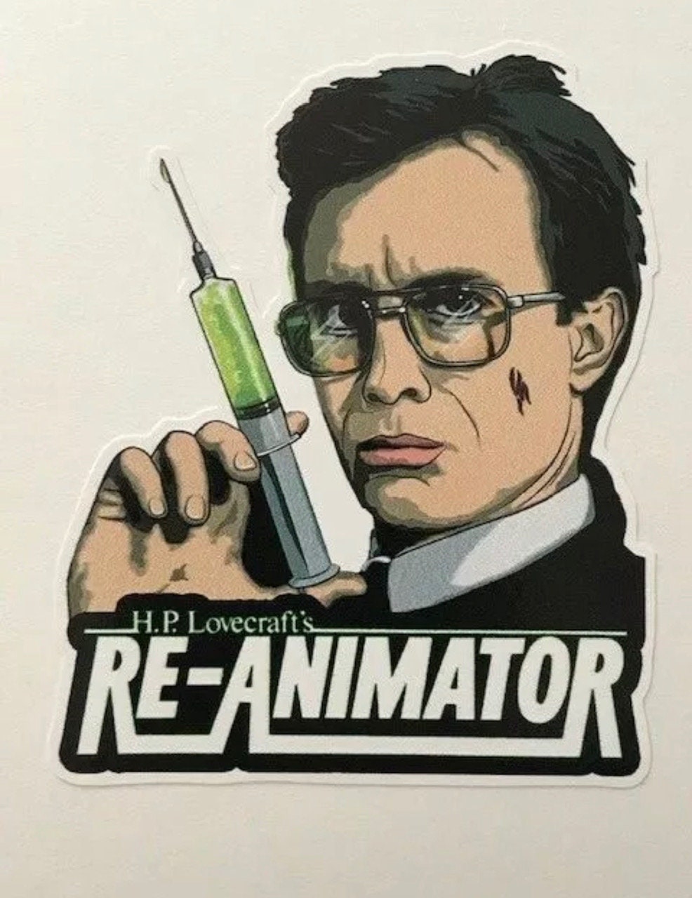 Re-animator 3x4" Vinyl Decal Full Color Water / Weather Proof Horror - Etsy