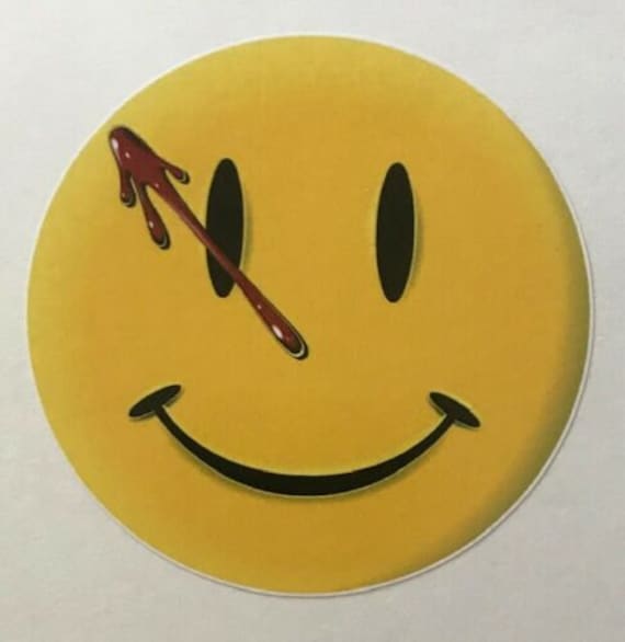 Bloody Smiley Face 4 IN Full Color Die-cut Vinyl Decal Sticker | Etsy