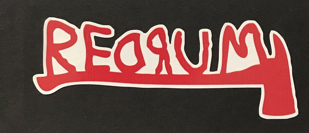 Redrum 5x2" Die-cut Full Color Vinyl Decal. Water / Weather Resistant ...