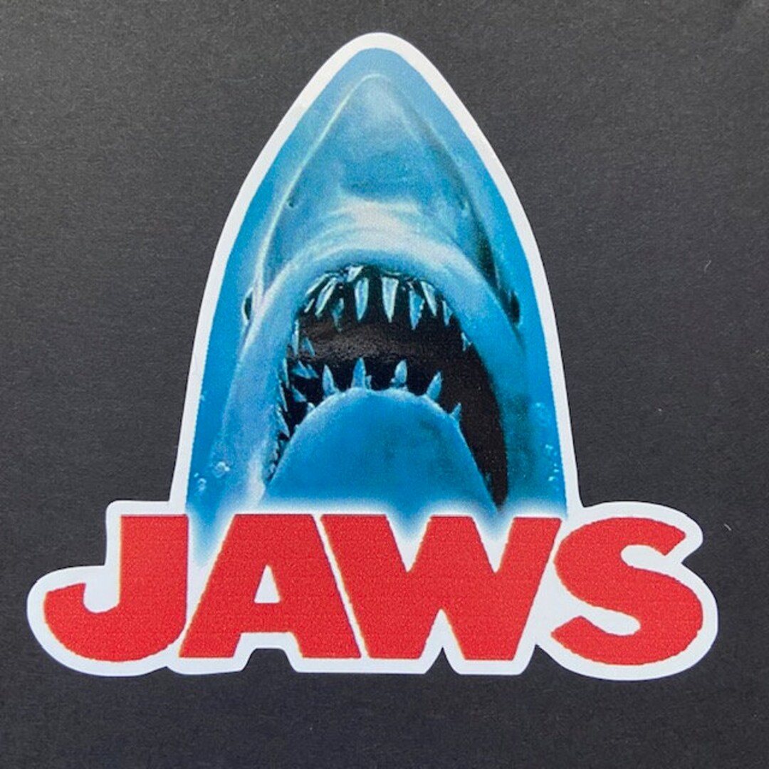JAWS 4"x 4" Die Cut Color Vinyl Decal Water/weather Resistant - Etsy