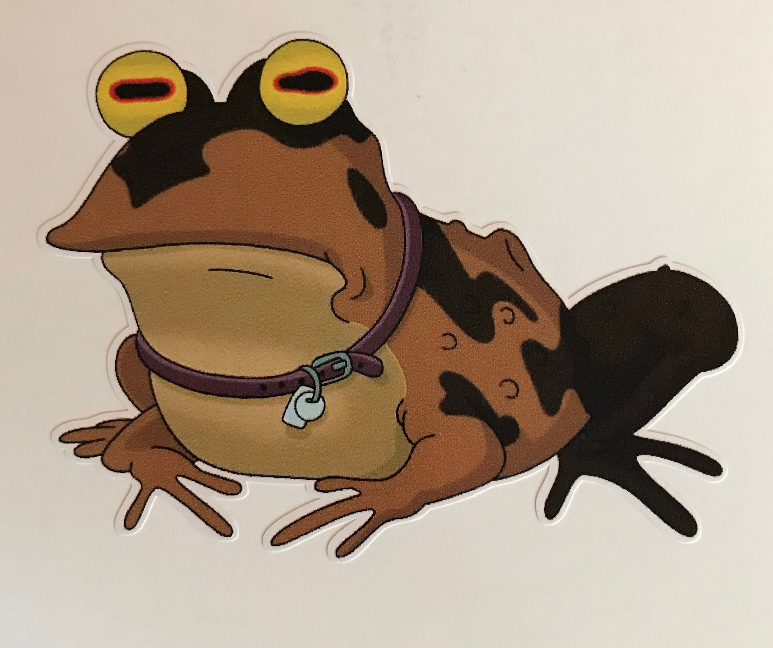 The Hypno Toad Die-cut 3x4” Vinyl Decal Full Color Water / Weather ...