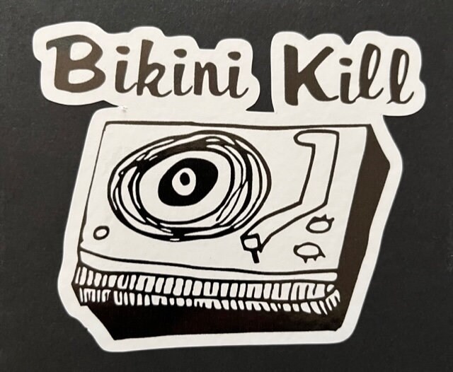 BIKINI KILL Logo 4x3 Die Cut Vinyl Decal Water / - Etsy
