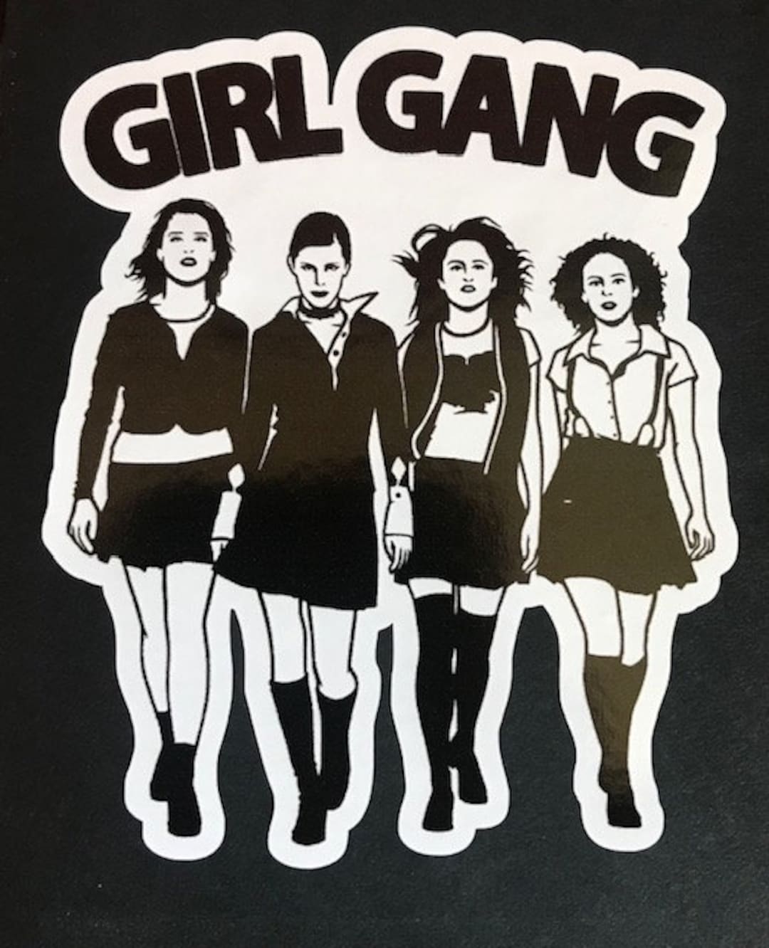 GIRL GANG 4" X 4" Vinyl Decal Water / Weather Resistant - Etsy