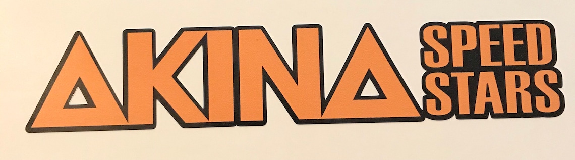 AKINA SPEED STARS 8x1.5 Vinyl Decal Water / Weather Resistant - Etsy