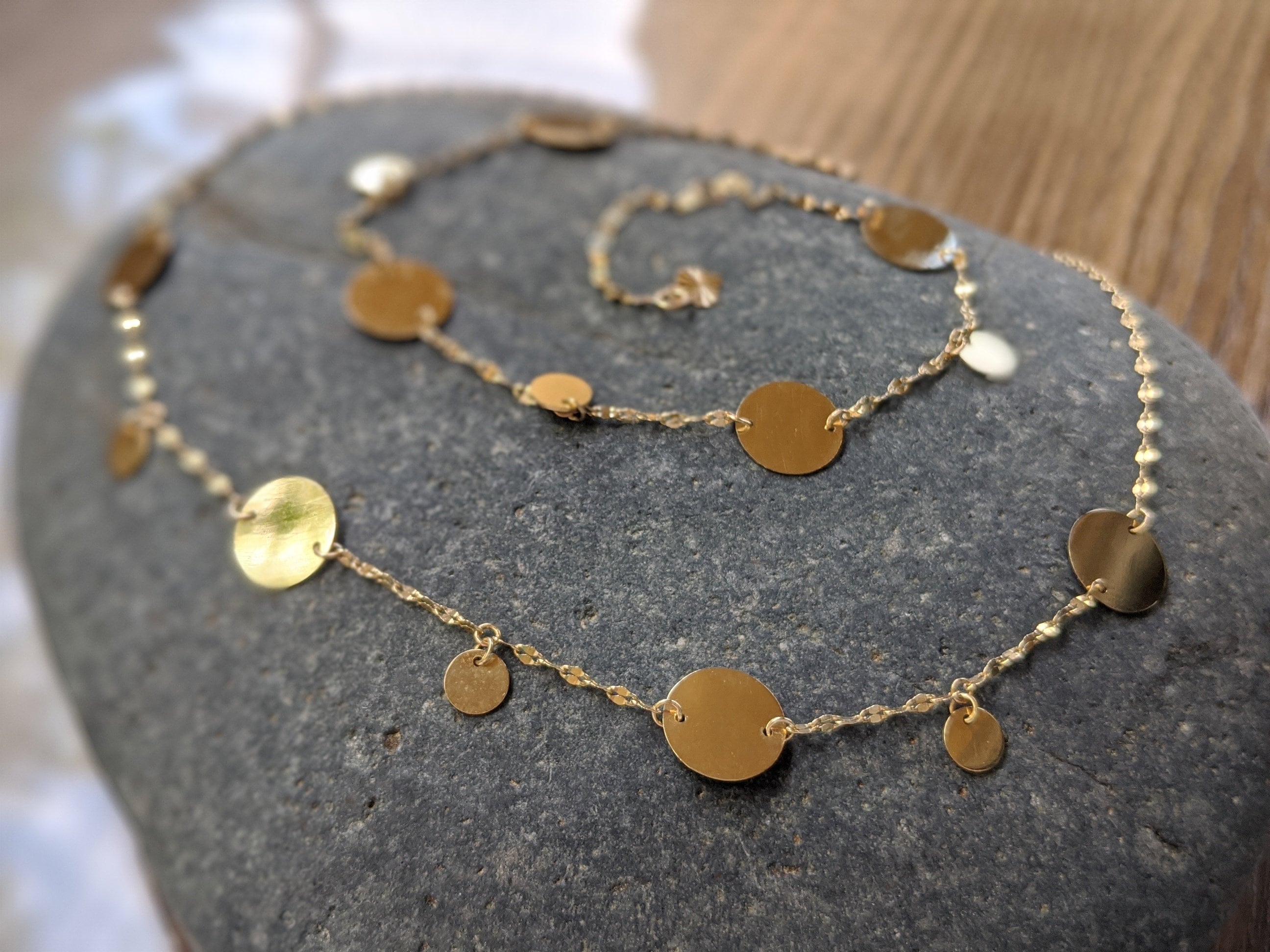 Gold Coin Jewelry Set | Gold Coin Necklace & Bracelet | Solid Gold ...