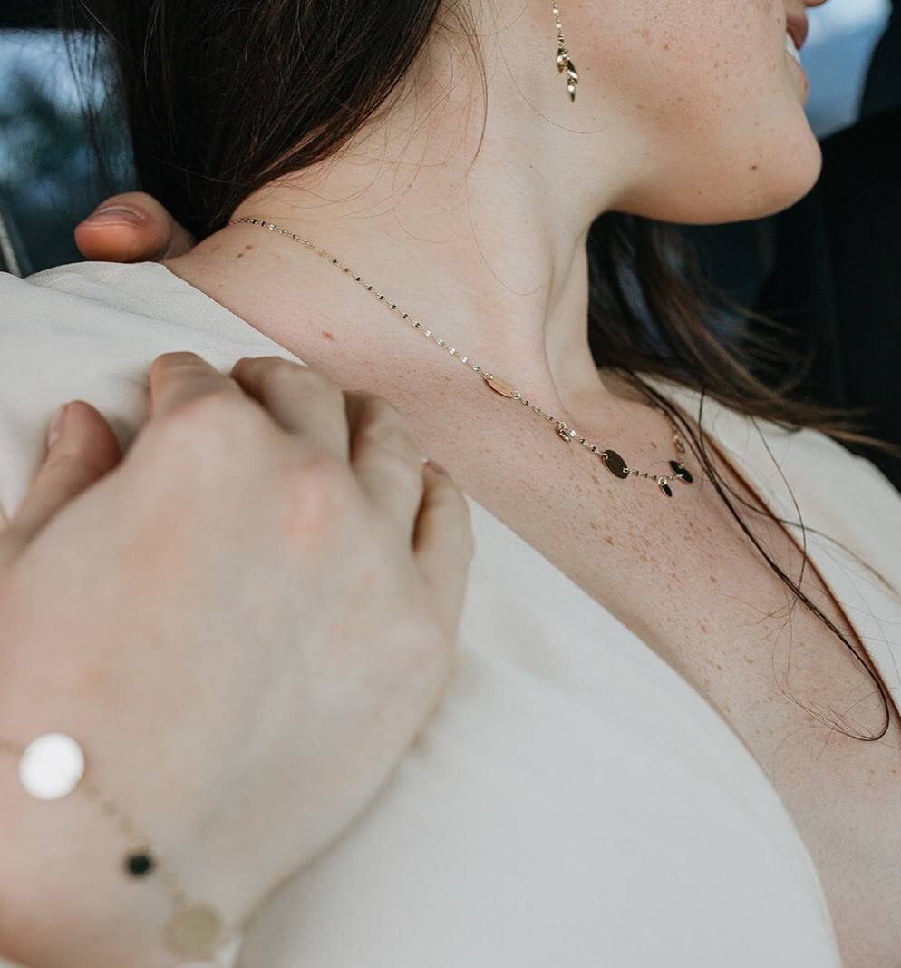 Gold Coin Jewelry Set Gold Coin Necklace & Bracelet Solid - Etsy