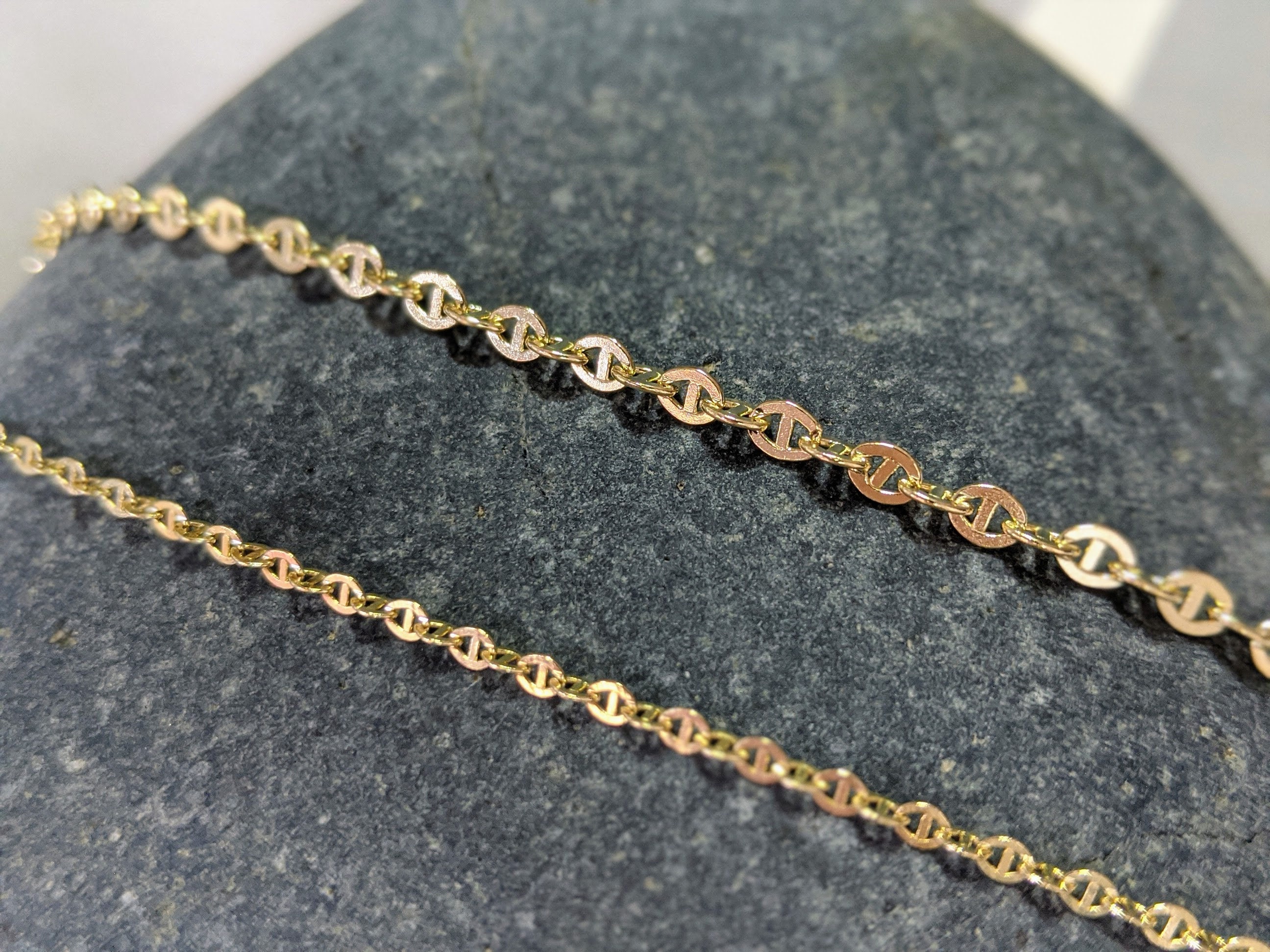 Mariner Link Chain Necklace 14K Mainer Gucci Link Chain - Etsy