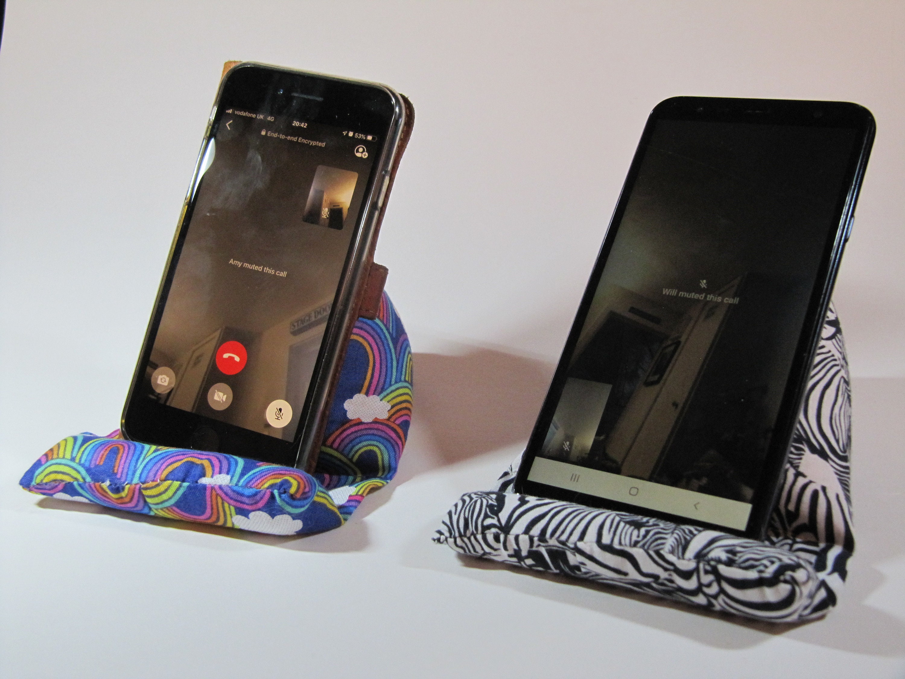 Phone stands, zebra phone stand, rainbow phone stand, soft phone stand ...
