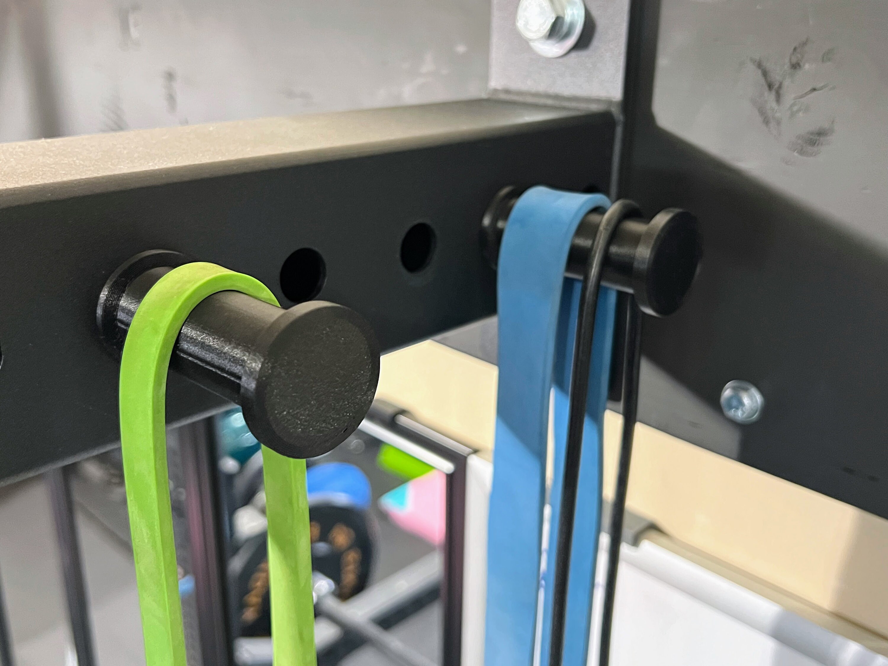 Squat Rack Storage Pegs: Carbon Fiber-infused Home Gym Organizer for ...