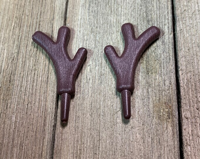 4 Piece Brown Plastic Reindeer Antlers Fake Bakes, Kawaii Crafts, Fake ...