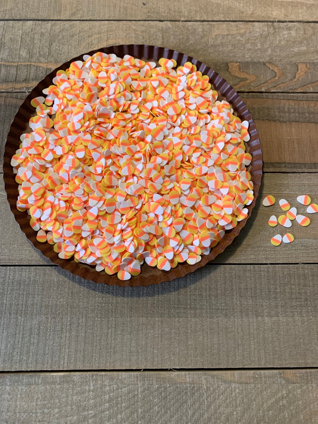 5g Candy Corn Clay Slices Shaker Cards Fake Bakes Slime not Edible - Etsy