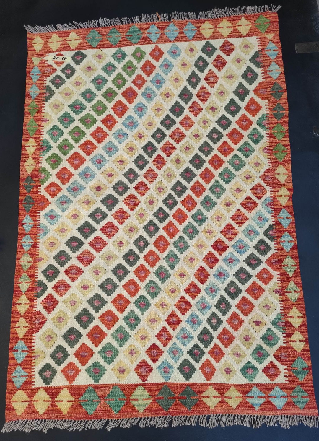 Kilim Rug, Handwoven Artisan Afghan Turkish Aztec Natural Reversible ...
