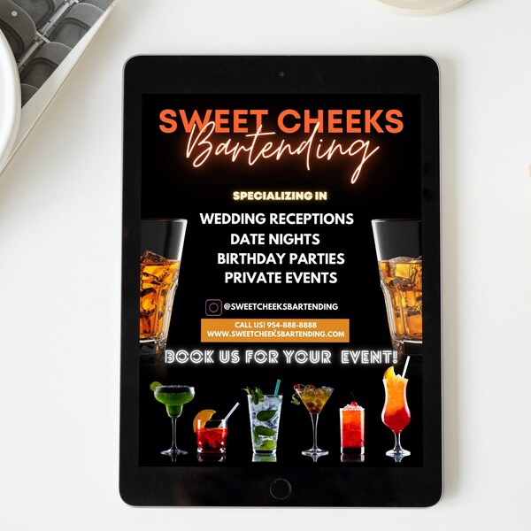 Bartender Flyer - Etsy