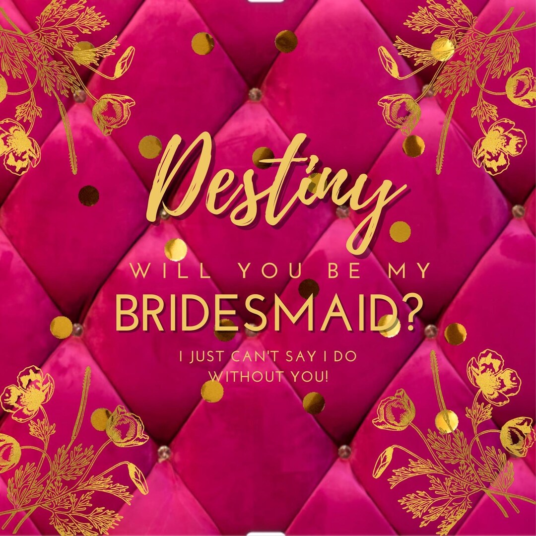 Bridesmaid Proposal Gif DIGITAL DOWNLOAD Square Wedding - Etsy