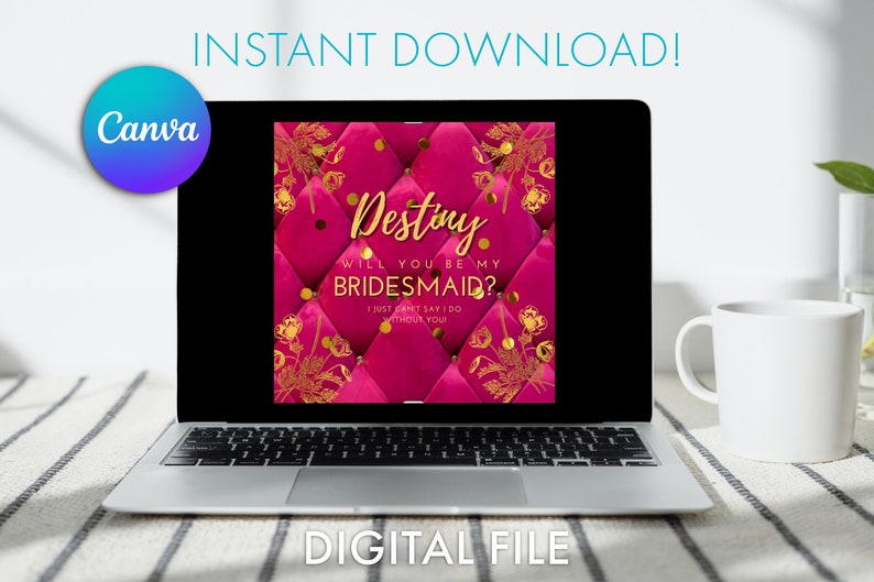 Bridesmaid Proposal Gif DIGITAL DOWNLOAD Square Wedding - Etsy